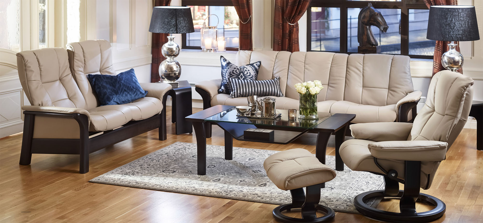 Ekornes Stressless Buckingham Low Back Sofa - Ekornes Stressless ...